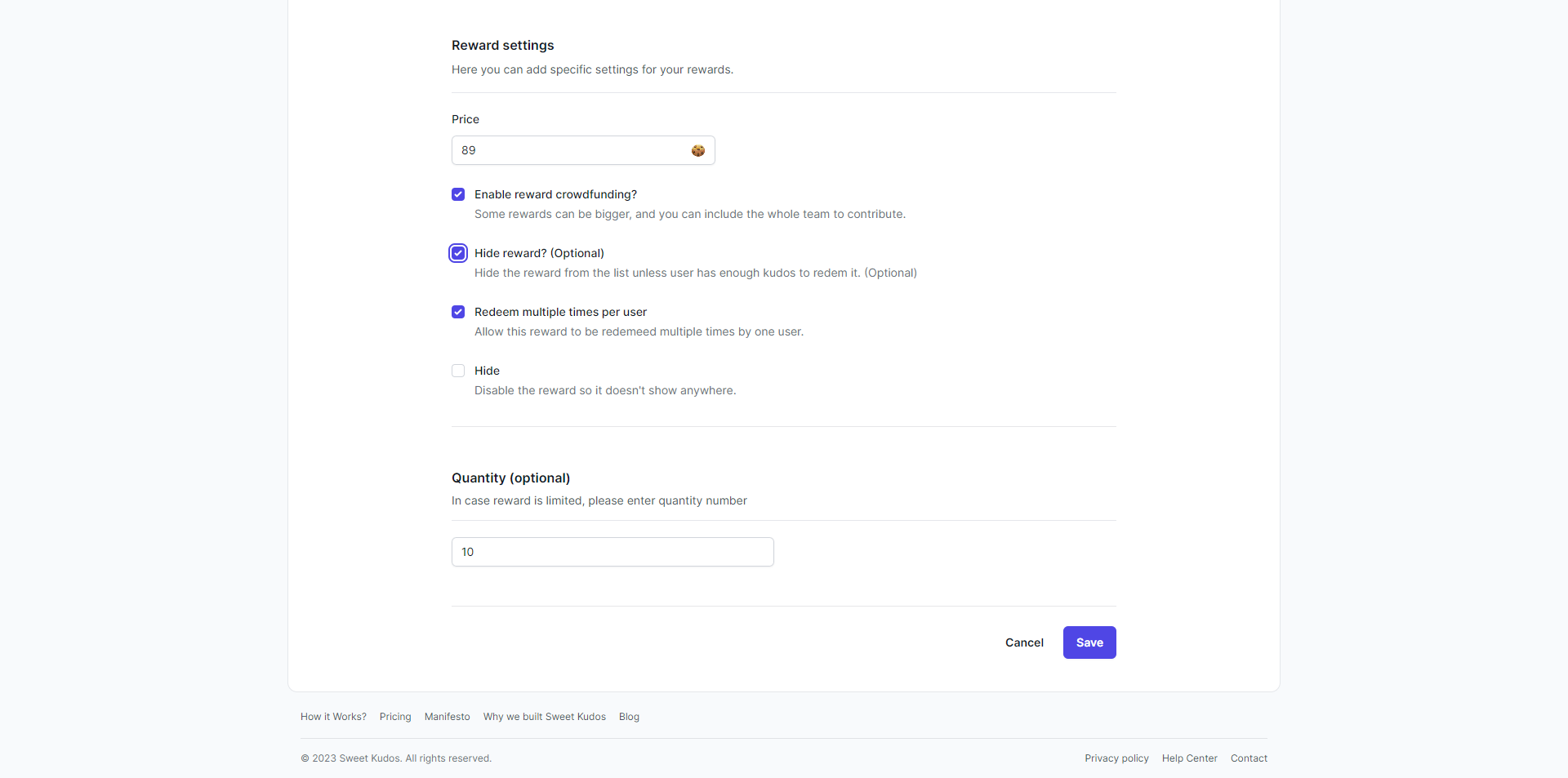 Hidden rewards explanation | AsanteBot